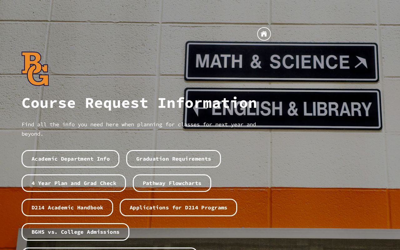 BGHS Course Requests